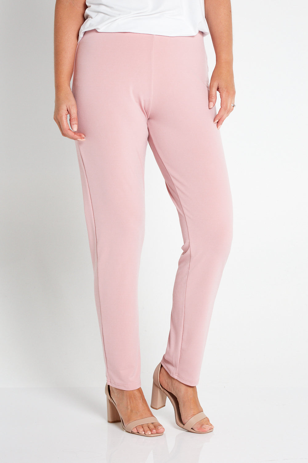 Gianna Pants Blush – Soft Stretch Everyday Pants | TULIO – TULIO Fashion