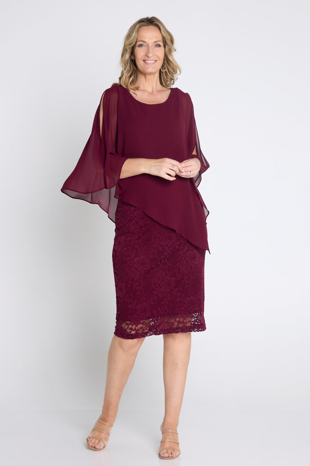 TULIO Fashion | Abigail Dress - Burgundy | New Arrivals