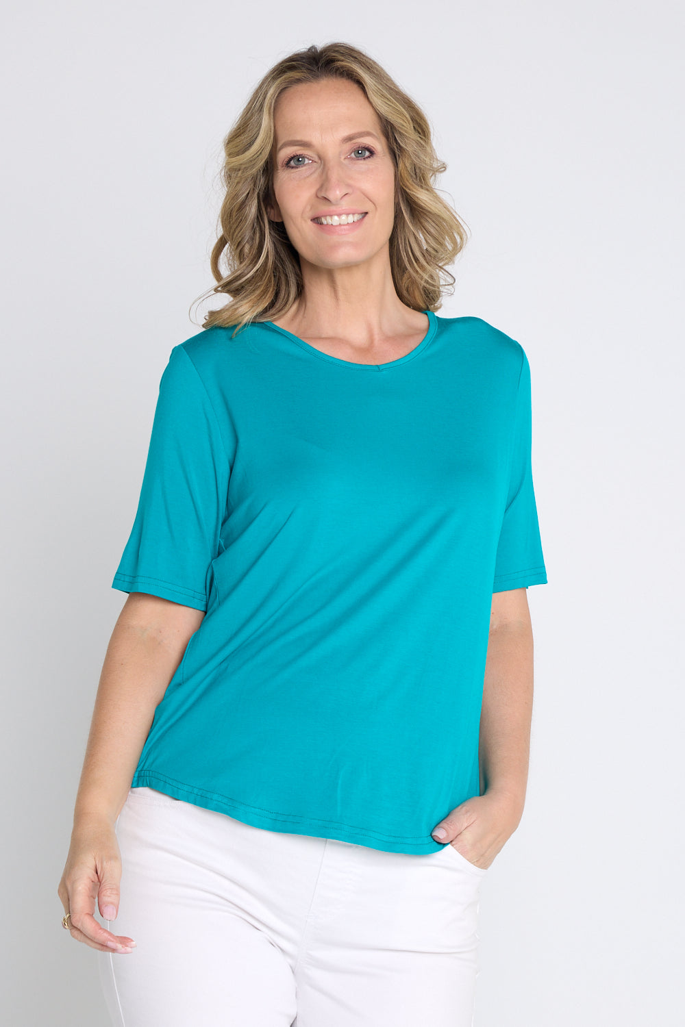 Belinda Modal Tee - Teal – TULIO Fashion