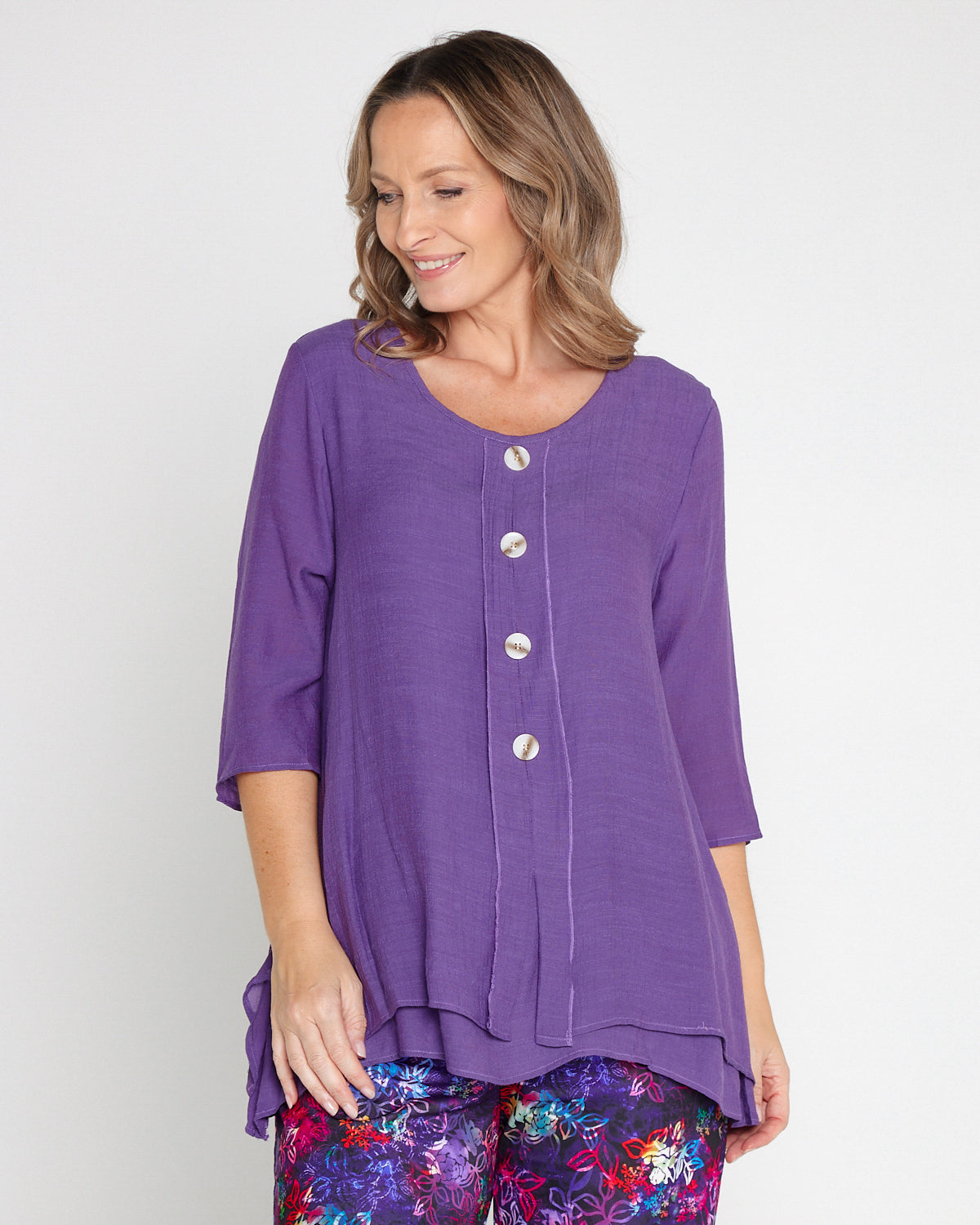 Sabrina Top - Purple – TULIO Fashion