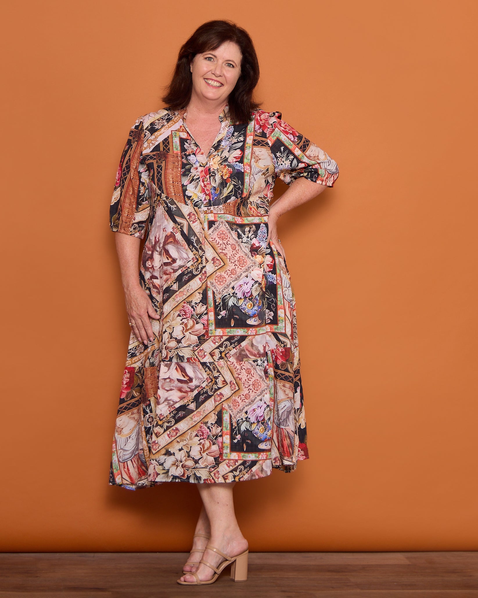 Brookhaven Dress - Tapestry Noir – TULIO Fashion