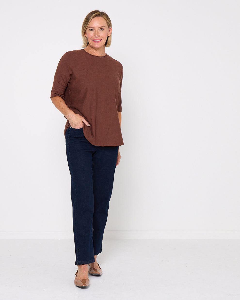 Jarrah Knit Top - Chocolate – TULIO Fashion