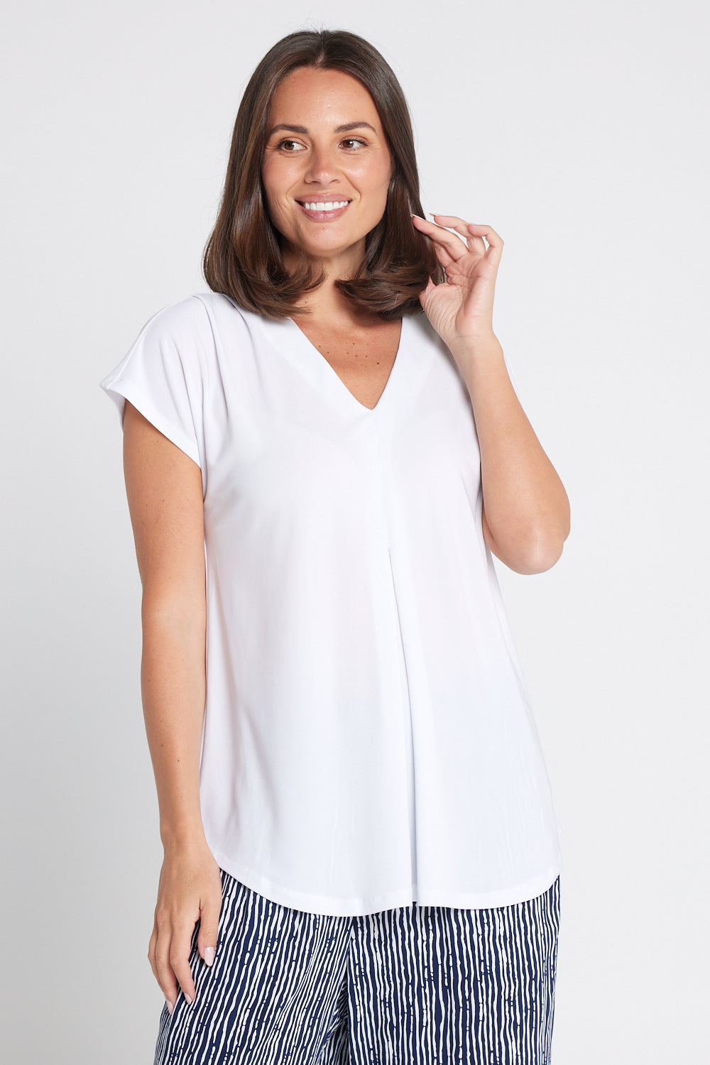 Ashlyn Top - White | Women's Workwear – TULIO Fashion