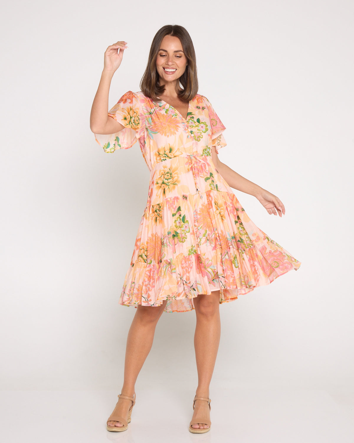 Tiana Petite Dress – Golden Hour Floral | TULIO – TULIO Fashion