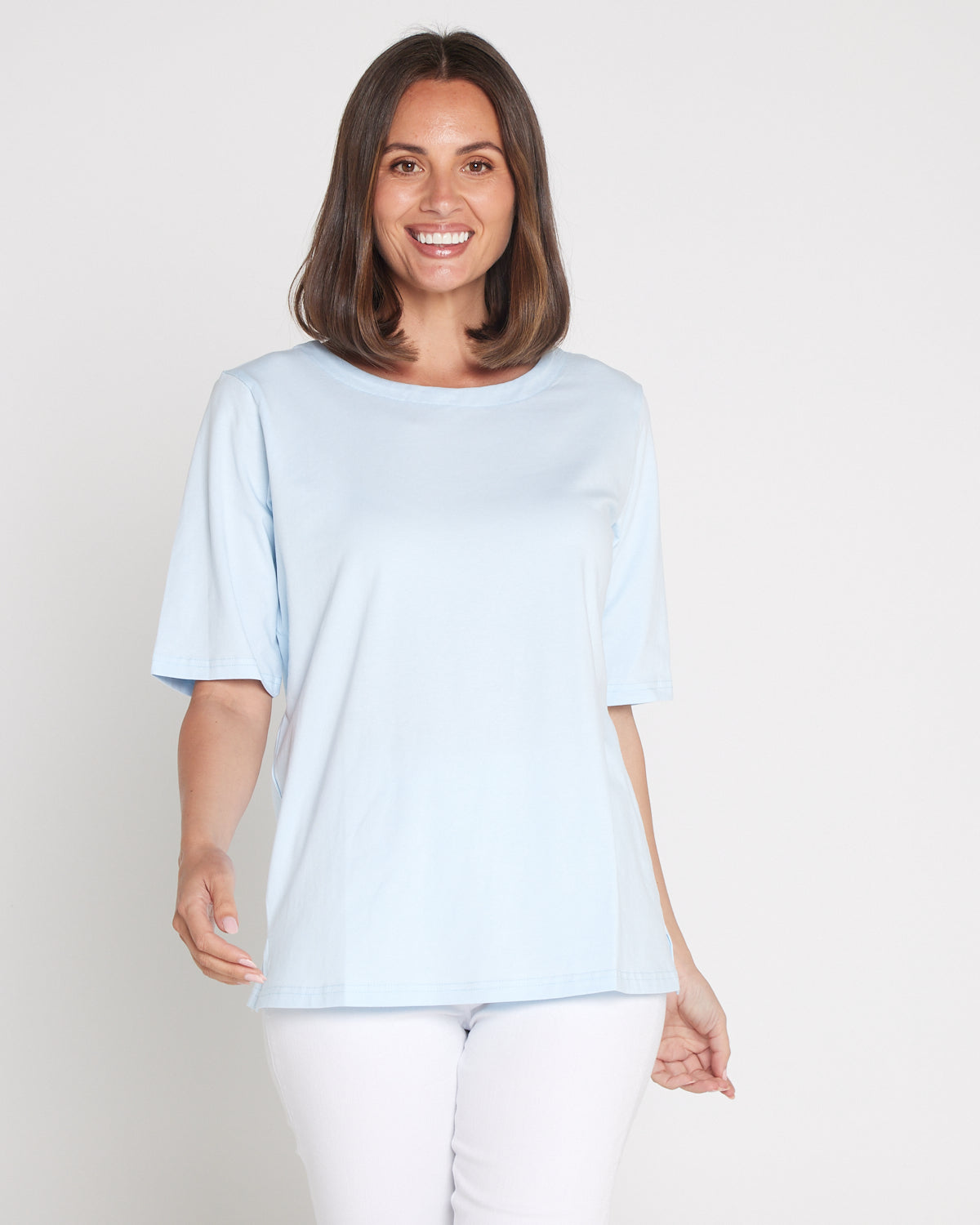 The Essential Tee - Pale Blue | Women's Summer T-Shirts – TULIO Fashion
