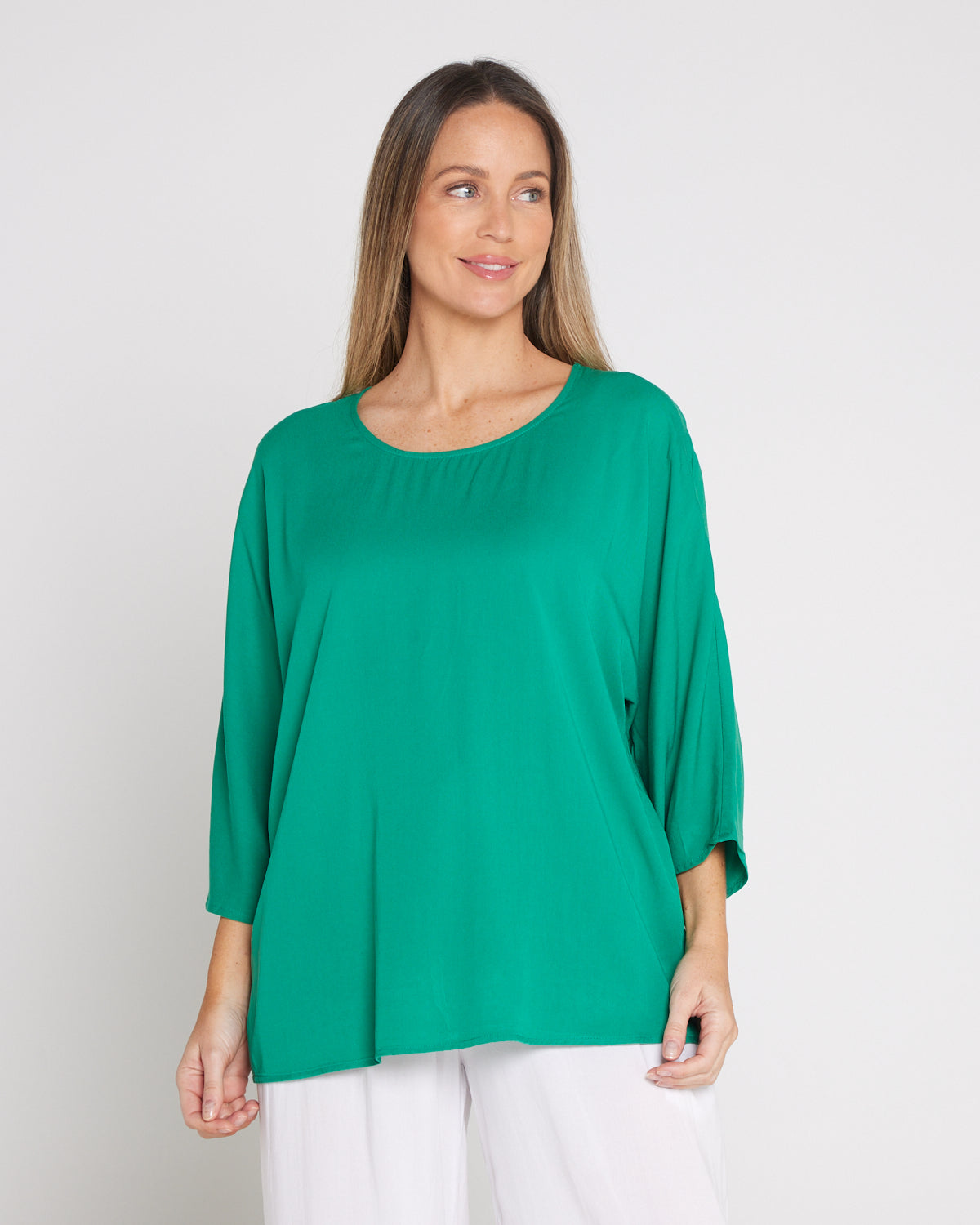 Ease Top - Jade Green | Mature Women's Tops – TULIO Fashion