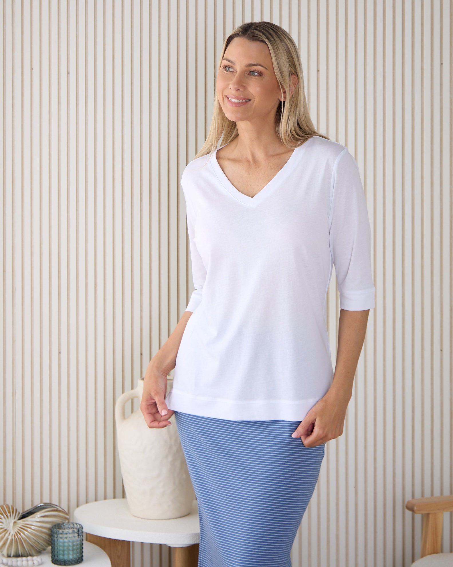 Sunshine Core Tee - White | Cordelia St Women's Basic Clothing – TULIO ...