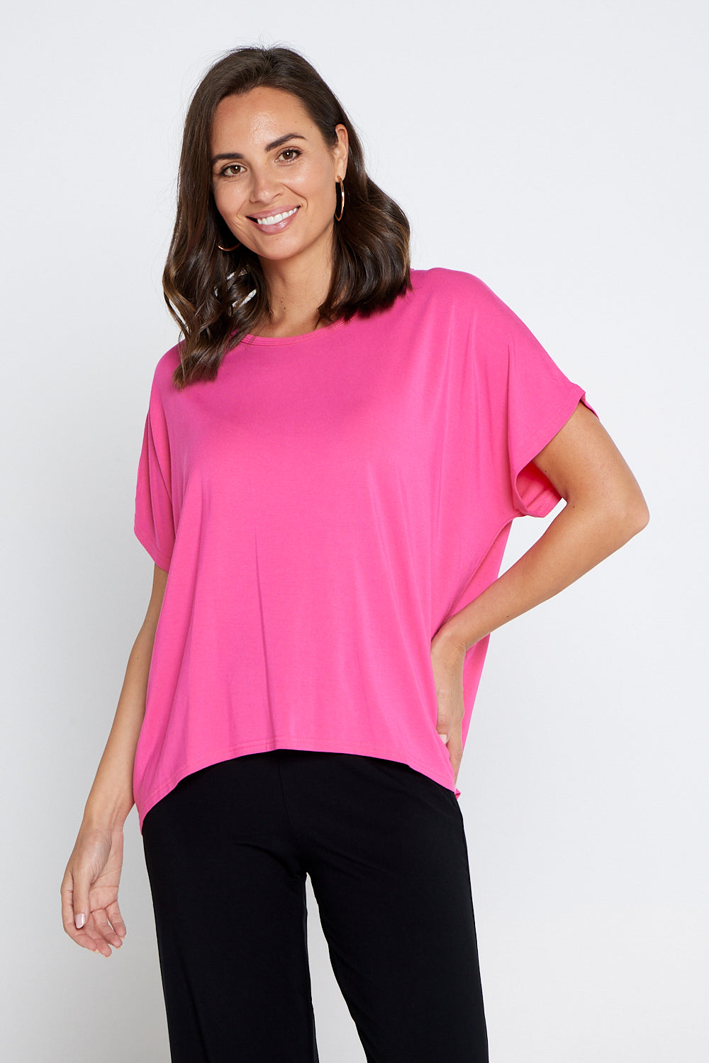 Olivia Bamboo Top - Hot Pink – TULIO Fashion
