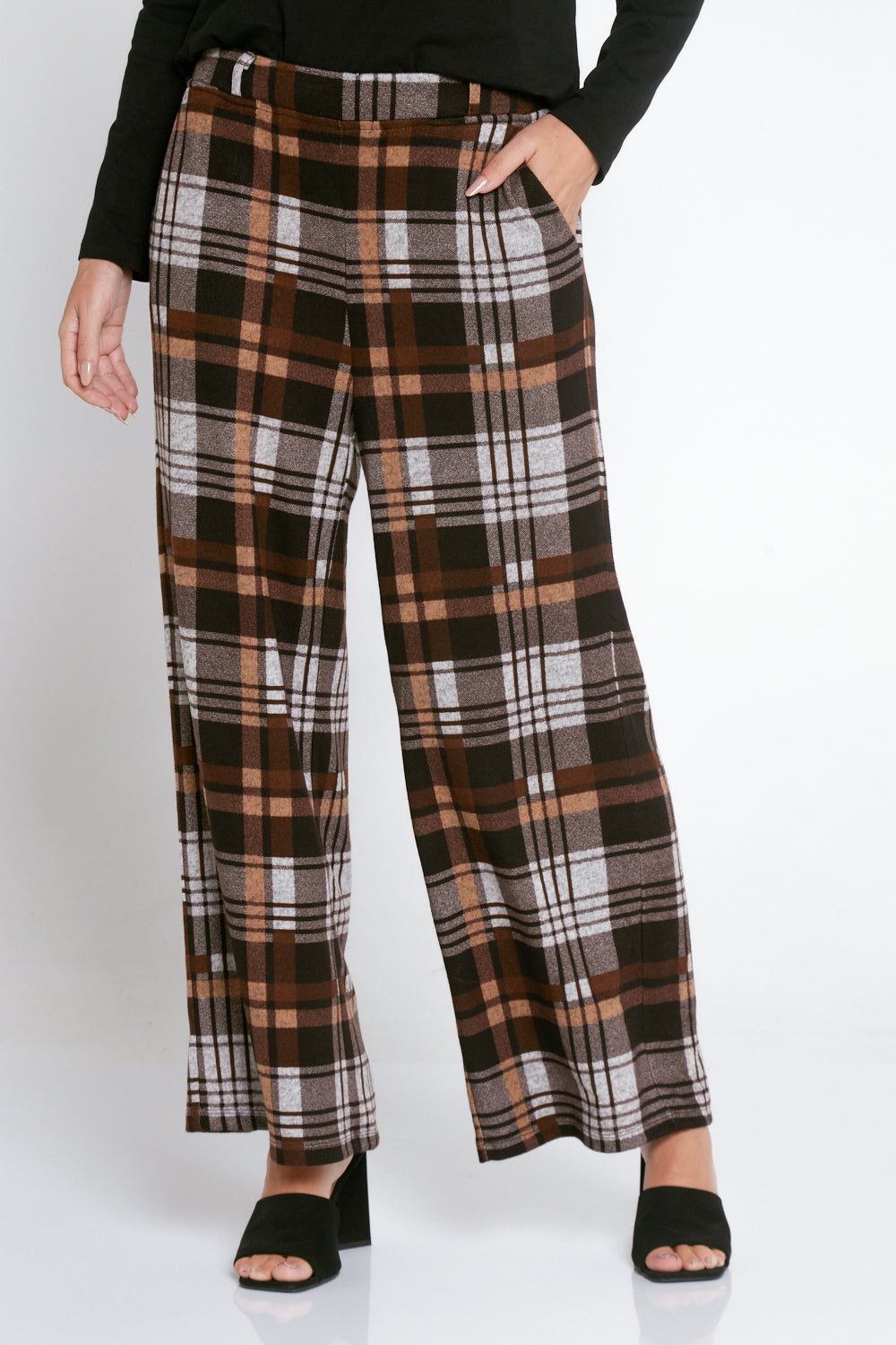 Aspen Pants - Coffee Check – TULIO Fashion